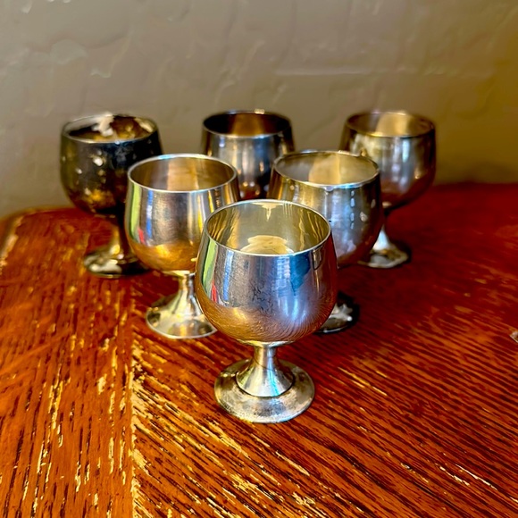 Godinger Dining Silver Goblet Liqueur Shot Glasses Poshmark